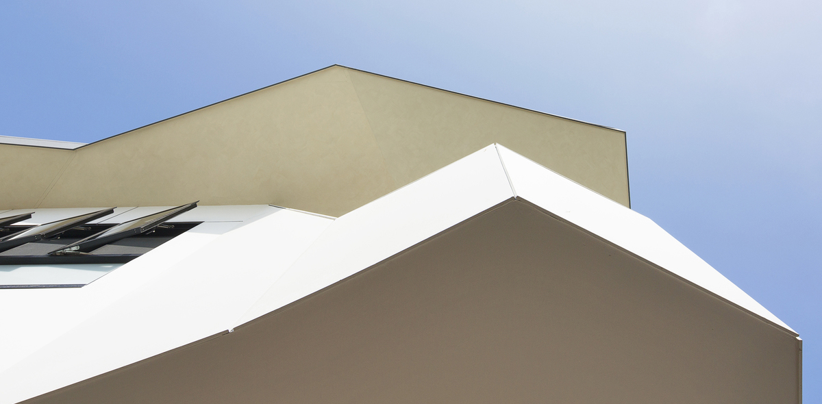 Desire for light and space. Extension of a house with geometric design