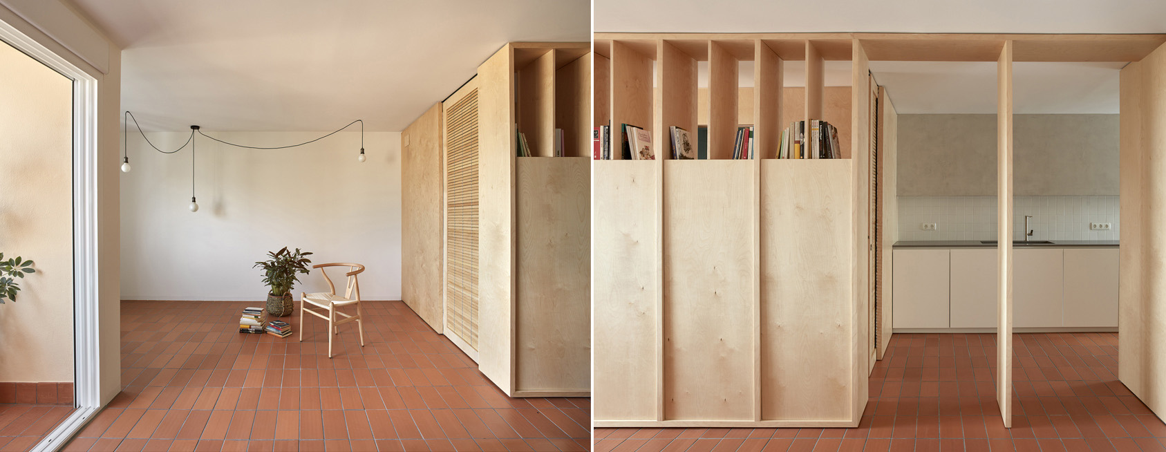 Renovation in the province of Valencia. Clay and wood are the ...