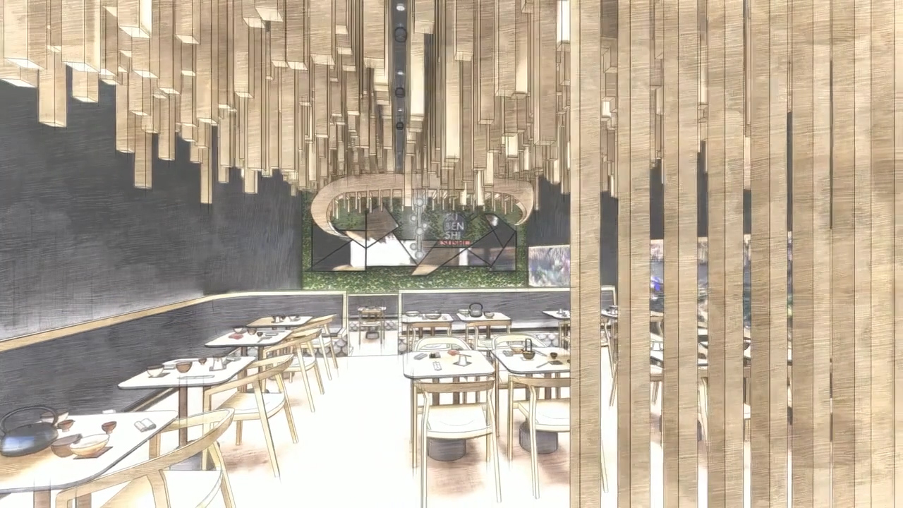 Restyling of a restaurant dining room. The atmosphere and comfort have ...