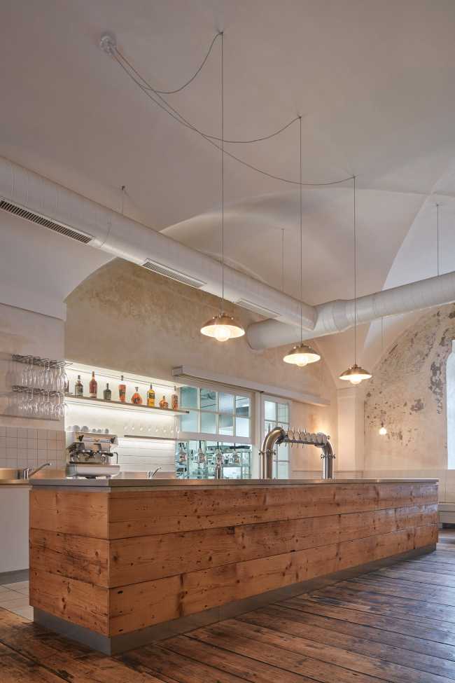 Baroque Restaurant Three Roses in Broumov Monastery, amidst arches and ...