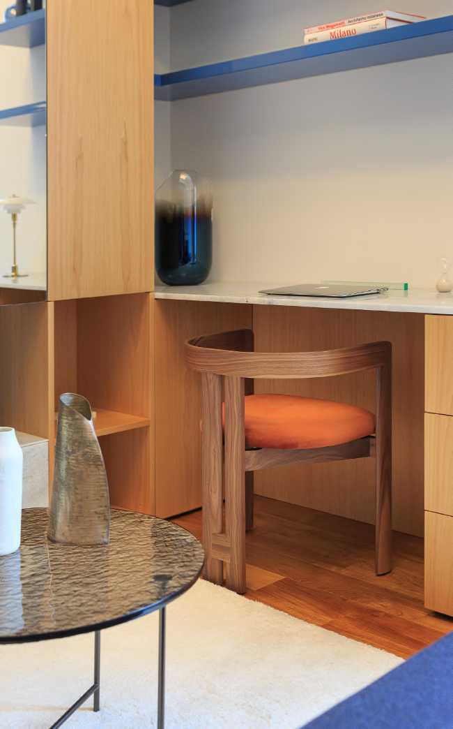 Vibrant identity and unique color scheme: Blue House