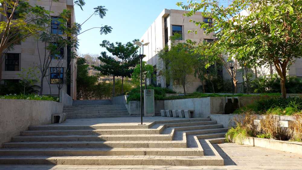 Campus in India. The geometries of Architecture fit into the natural ...