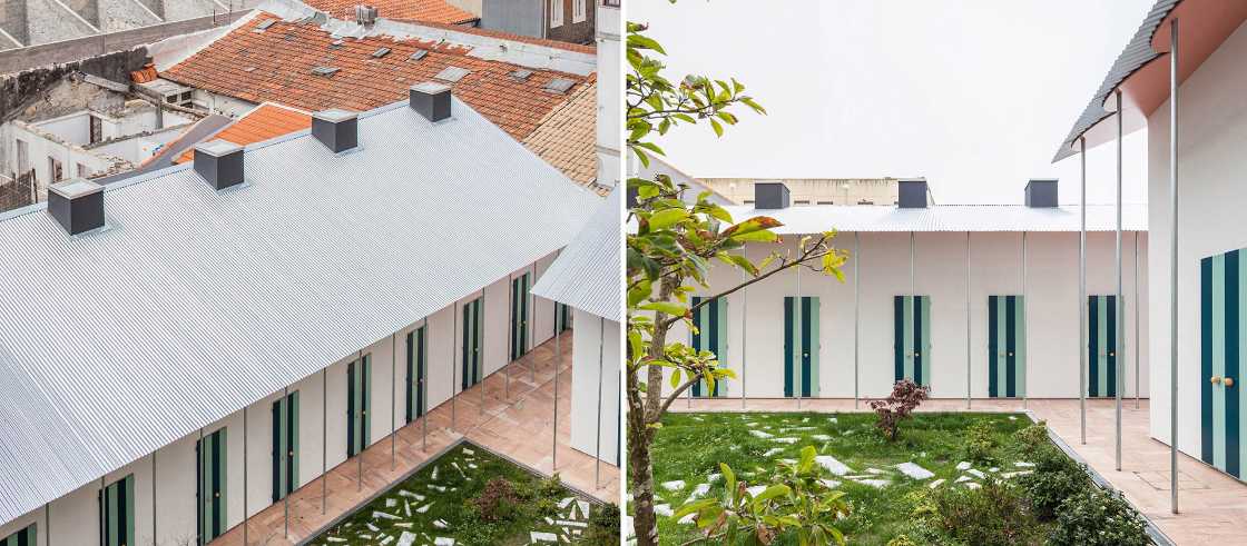 Architecture that connects fragmented realities. Composition of ...