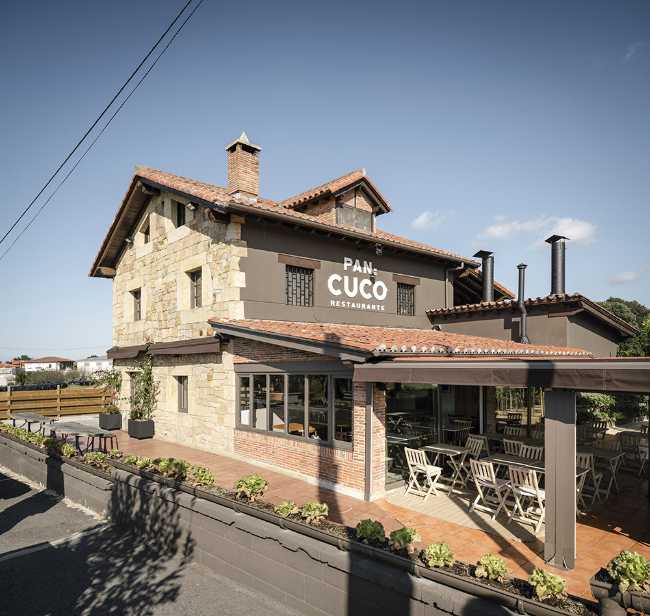 Restaurant in a small Spanish village. Simplicity of materials that are ...