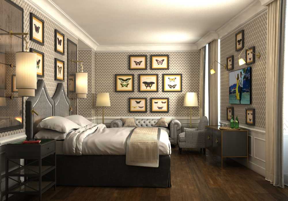 Interior design of a hotel in Florence. Detailed design for every ...